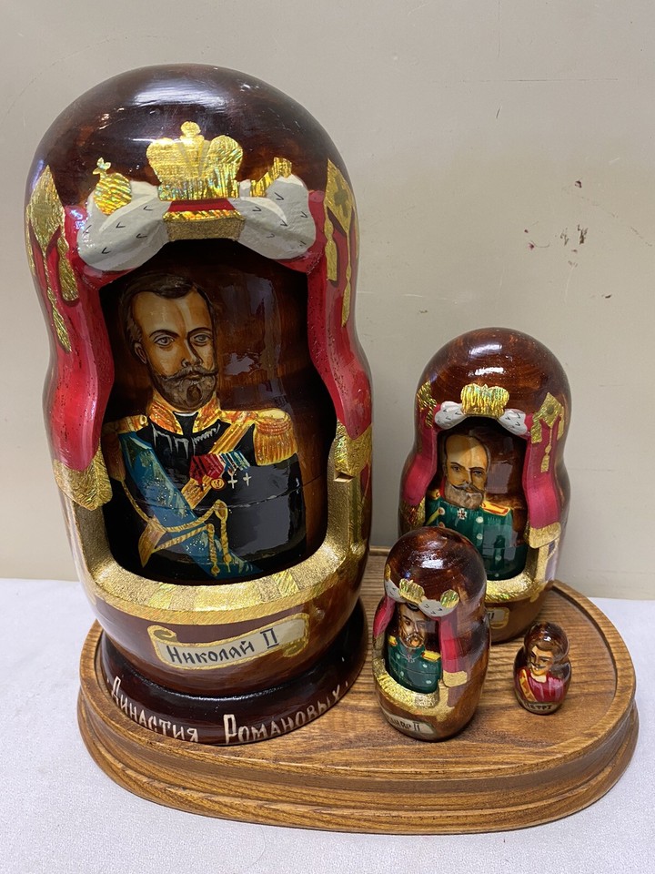 Unique Russian Czar Nicholas II 1894-1917 Nesting Dolls Matryoshka ...