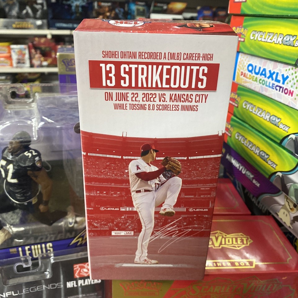 Shohei Ohtani Bobblehead 13 Strikeouts SGA New In Box Los Angeles ...