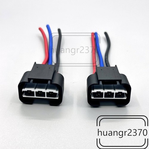 2x Radiator Cooling Fan Wire Connector Plug Pigtail 3-Pin 3 Wire For ...