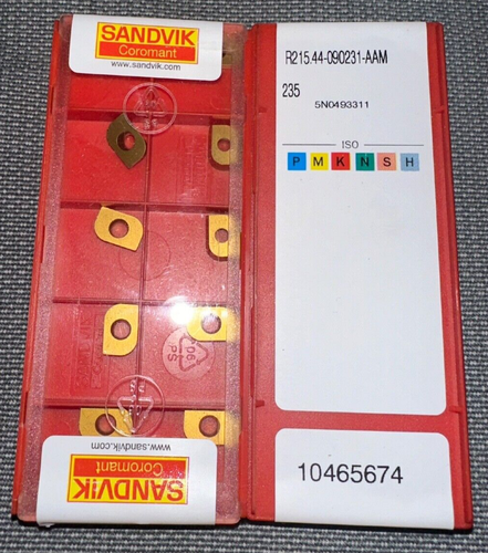 SANDVIK CARBIDE INSERTS QUANTITY 10 R215.44-090231-AAM GRADE 235 | eBay