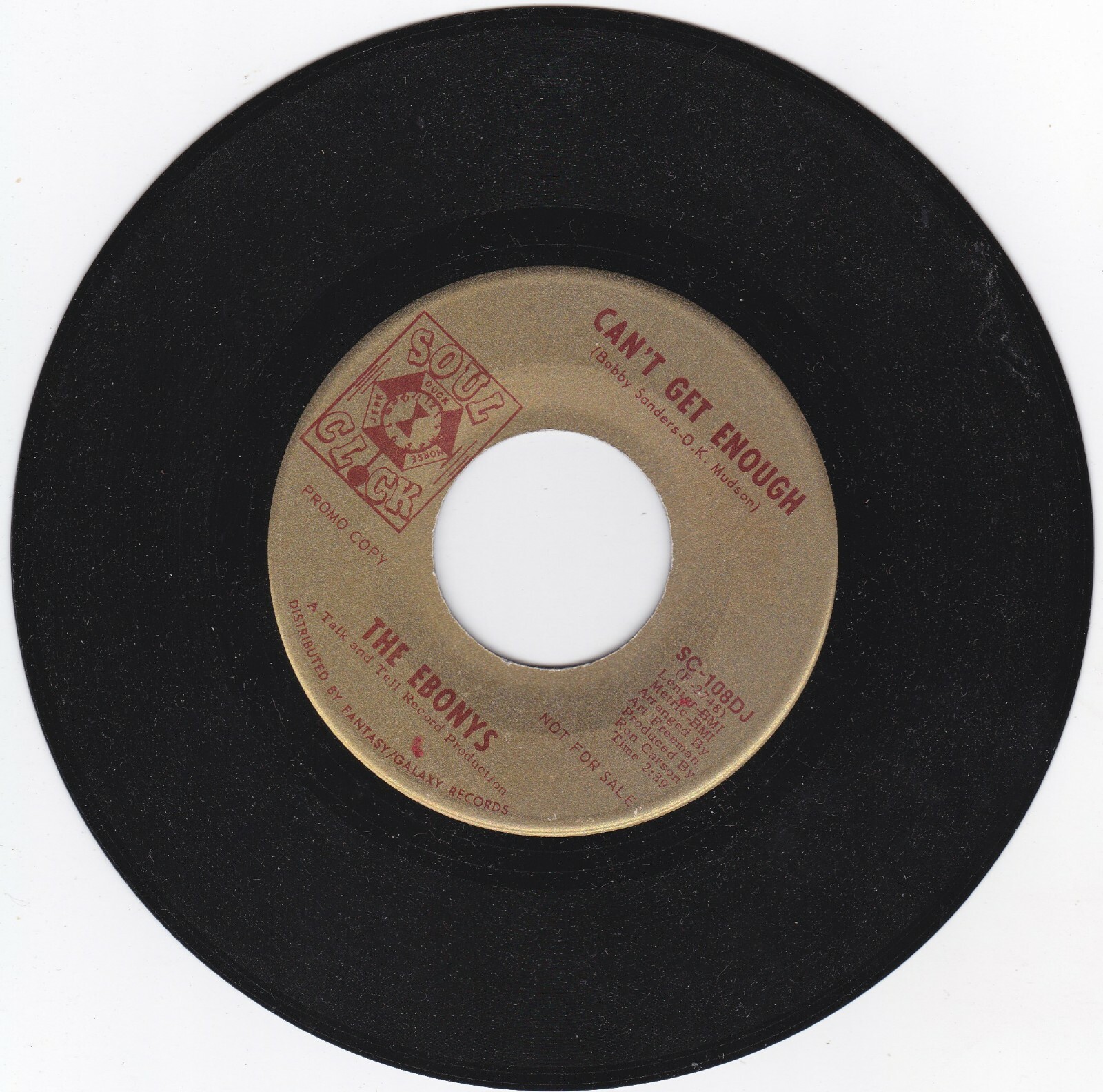 70'S SOUL 45RPM - THE EBONYS ON SOUL CLOCK - RARE PROMO! SOUND CLIP | eBay