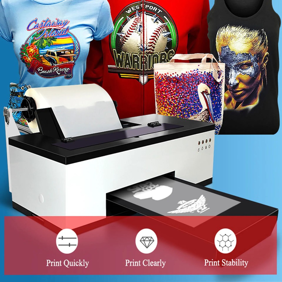🔥A3 L1800 DTF Printer T Shirt DTF Transfer Film Printer Oven Printing ...