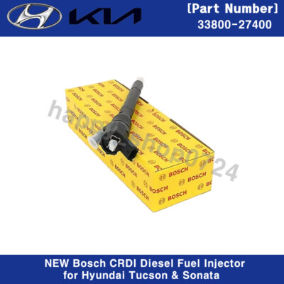 NEW Bosch 33800-27400 CRDI Fuel Injector for Kia Sportage Hyundai ...