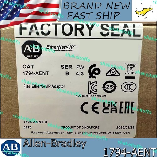 1794AENT AB 1794-AENT/B Series B | Flex IO Ethernet Module 2022 SEALED ...