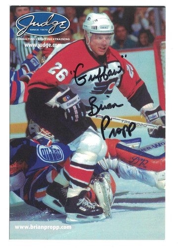 Brian Propp Signed Autographed 4x6 Photo Philadelphia Flyers Guffaw | eBay