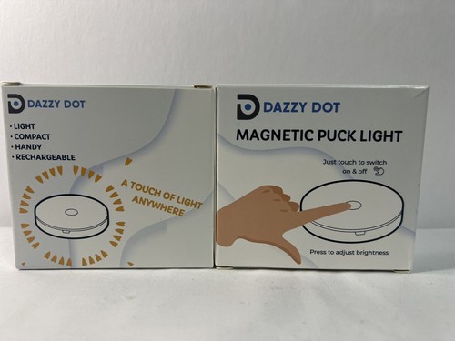 2 DAZZY DOT Touch Led Light, Tap Light Rechargeable Push Night Light | eBay