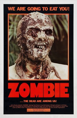 Free Same Day Shipping ZOMBIE Lucio Fulci 11x17 Poster | eBay