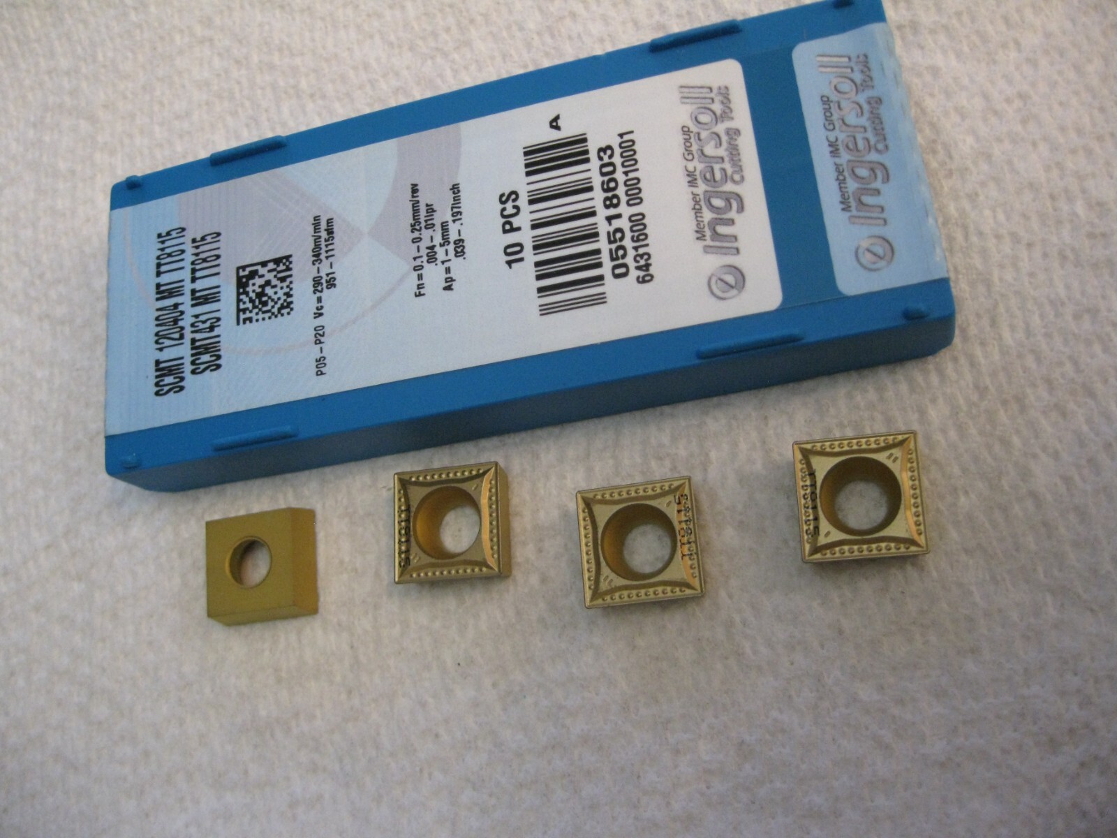 Ingersoll SCMT 431 SCMT 120404 MT TT8115 Carbide Insert 4pc Lot | eBay