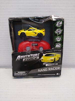 Nano Racer RC Car ~ Corvette ~ Yellow ~ Adventure Force ~ Radio Control ...