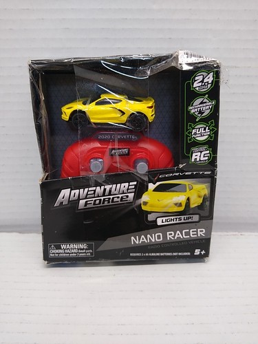 Nano Racer RC Car ~ Corvette ~ Yellow ~ Adventure Force ~ Radio Control ...