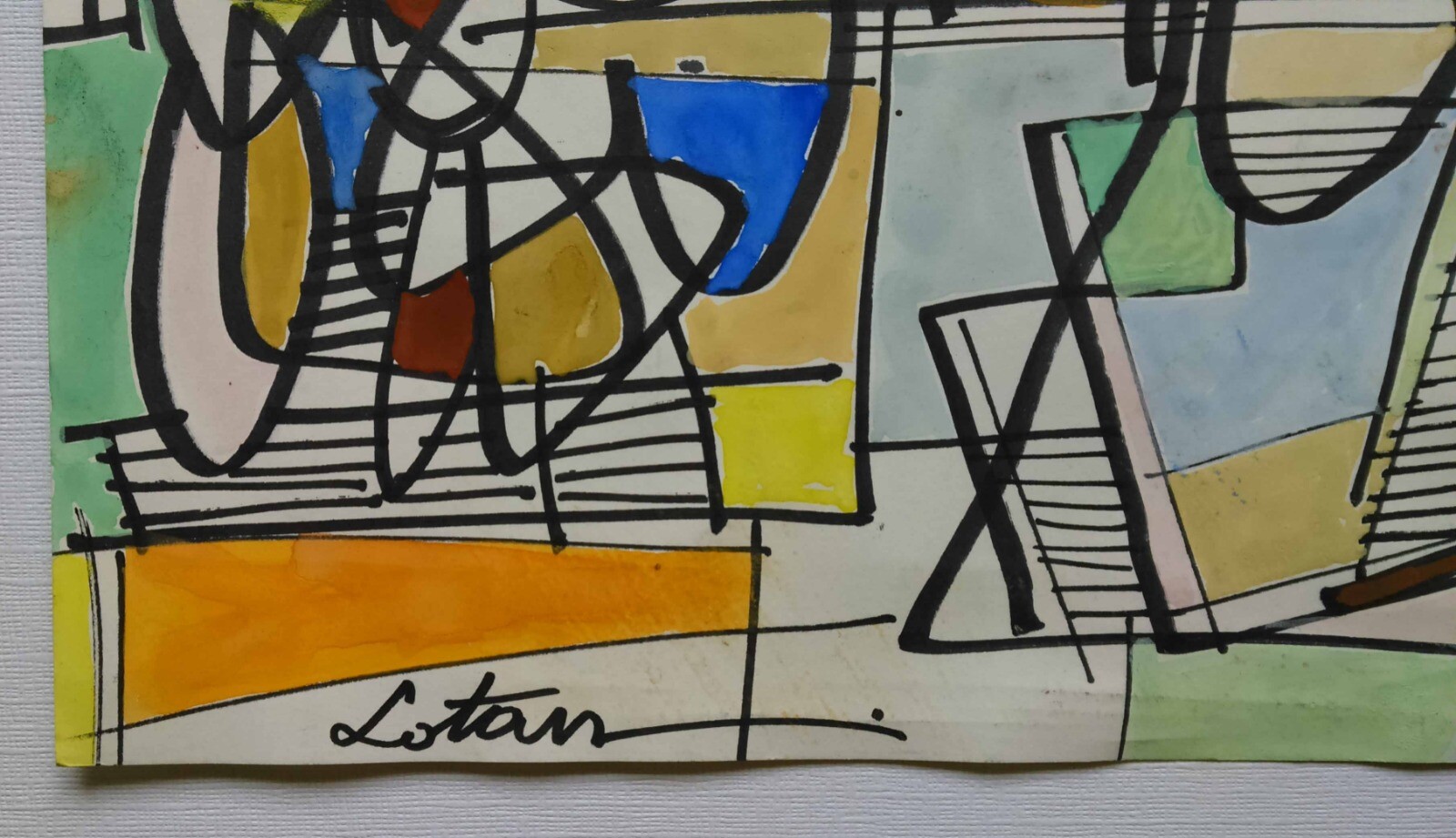 YONA LOTAN 2 Painting s Modern Israel Jewish Art Europe Paris Painter ...