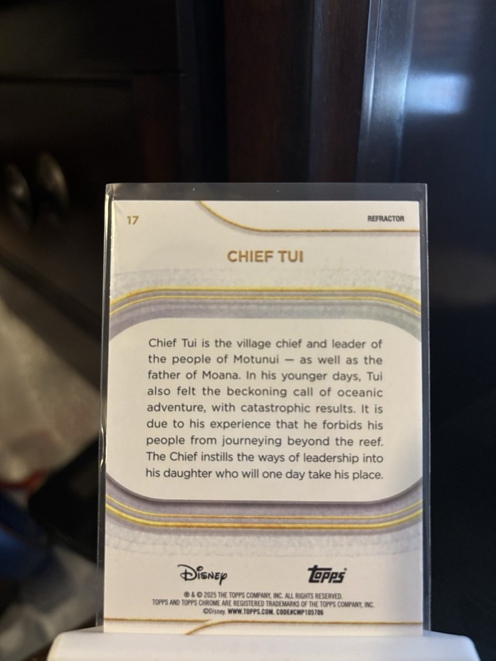 Chief Tui 2025 Topps Chrome Disney #17 Refractor | eBay