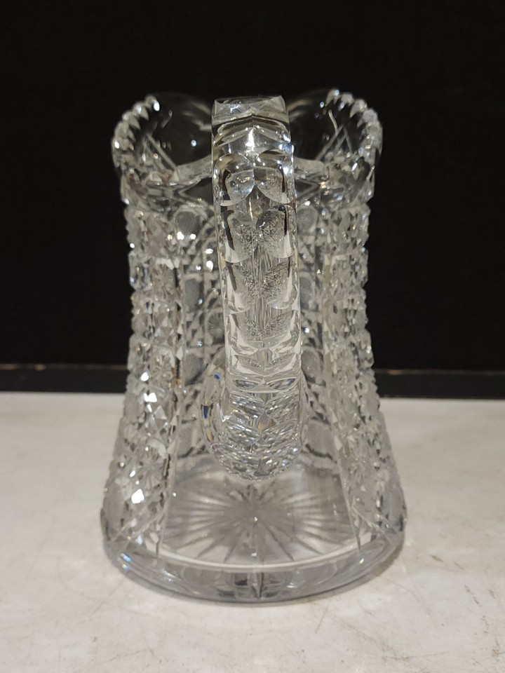 Antique HARVARD Cane Pattern American Brilliant Cut Glass 8" ABP ...