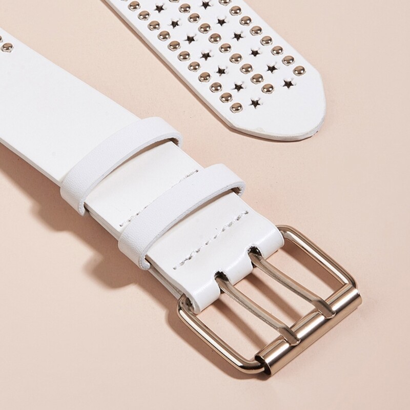 Double Pin Buckle Belts for Women Man Light Luxury Belt for Jeans ...