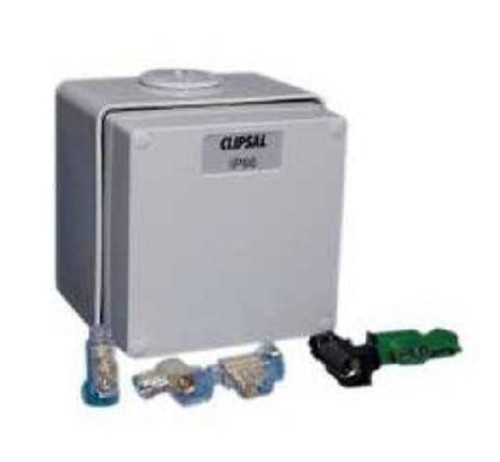 Clipsal 56-SERIES JUNCTION BOX 101x91x101mm 1-Gang, Chemical Grey *Aust ...