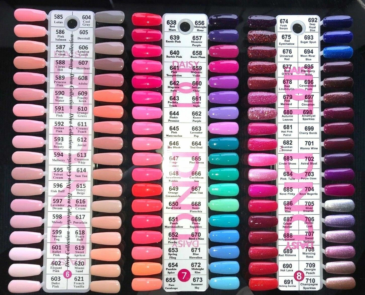 DND Daisy Soak Off Gel-Polish Duo .5oz LED/UV- U PICK from PLATE 6, 7 ...