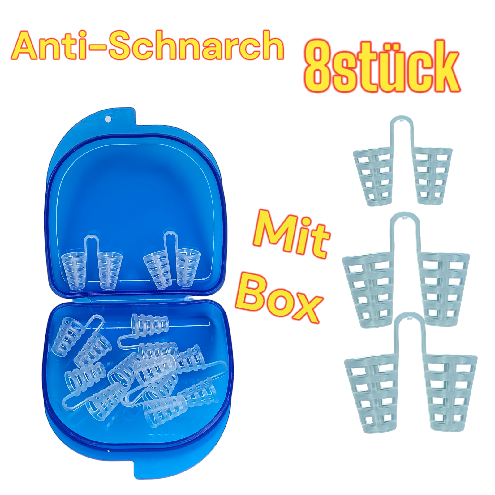 1-8x Anti Schnarch stopper Nasenclip Nasenspreizer Gegen Schnarchen no ...