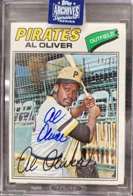 2020 Al Oliver /22 Topps Archives Signature Active Buyback Auto Card ...