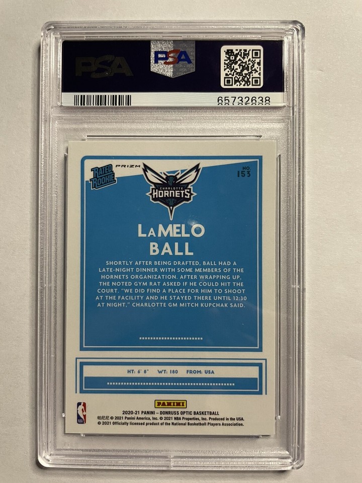 2020-21 Donruss Optic LAMELO BALL Rookie FANATICS BOX SET Prizm #153 ...
