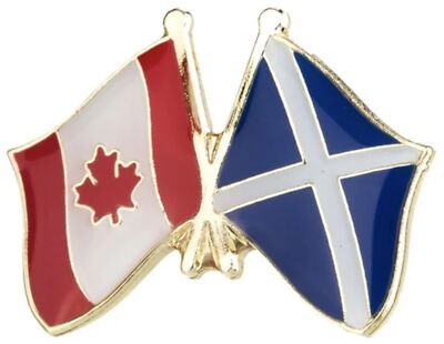 Canada Canadian Scotland Scottish Flag Crossed Flags Friendship ...