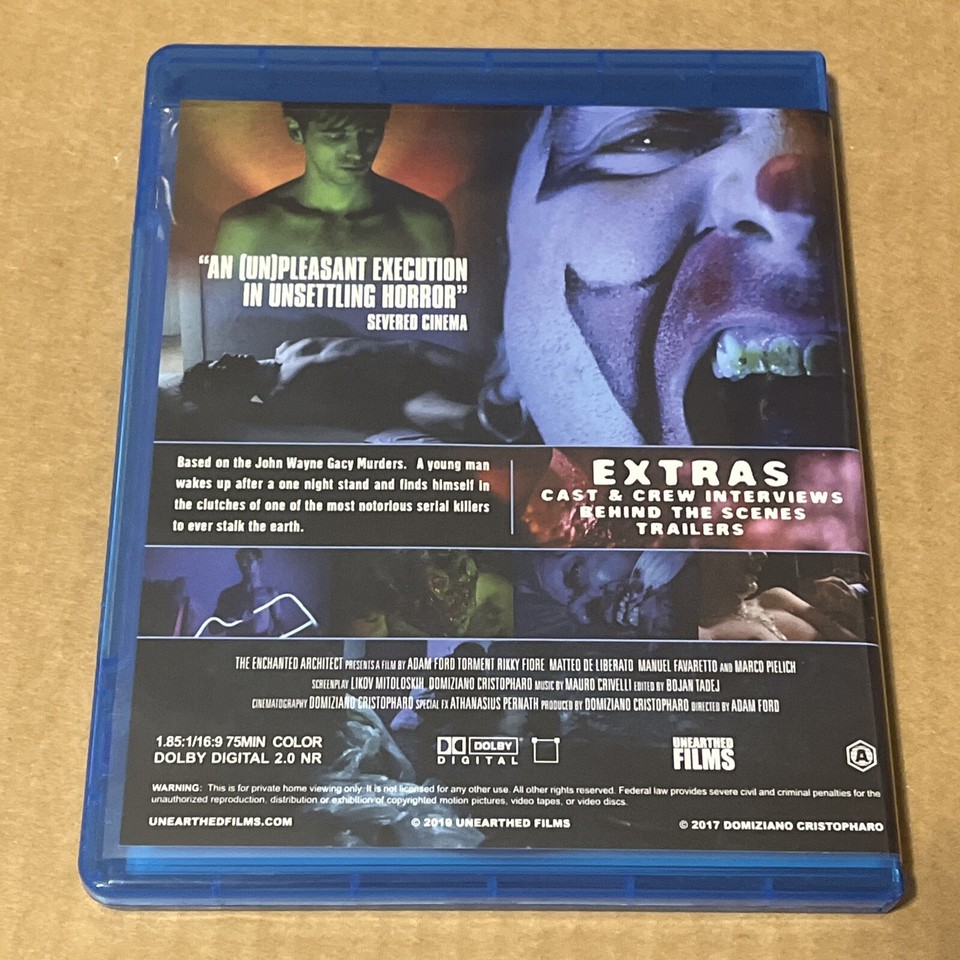 Torment Blu-ray Unearthed Films Horror Based on John Wayne Gacy RARE OOP | eBay