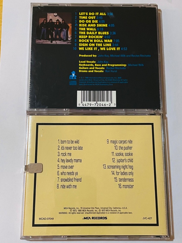 STEPPENWOLF & John Kay - Rise & Shine CD +BONUS 16 Greatest Hits CD ...