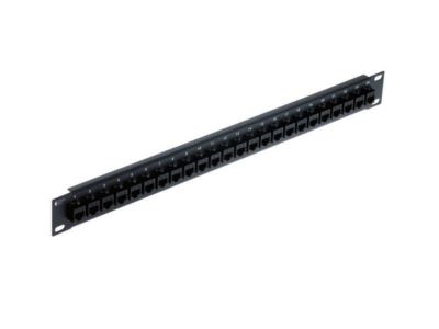 2U Loaded Patch Panel RJ45 Feed Thru 24 Port GRUBER FP24-RC5-L-SLIM ...
