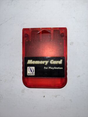 Sony PlayStation 1 PS1 Memory Card - Red | eBay