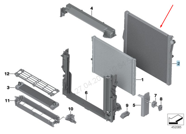BMW Genuine Engine Cooling System Radiator E70 E71 for sale online | eBay
