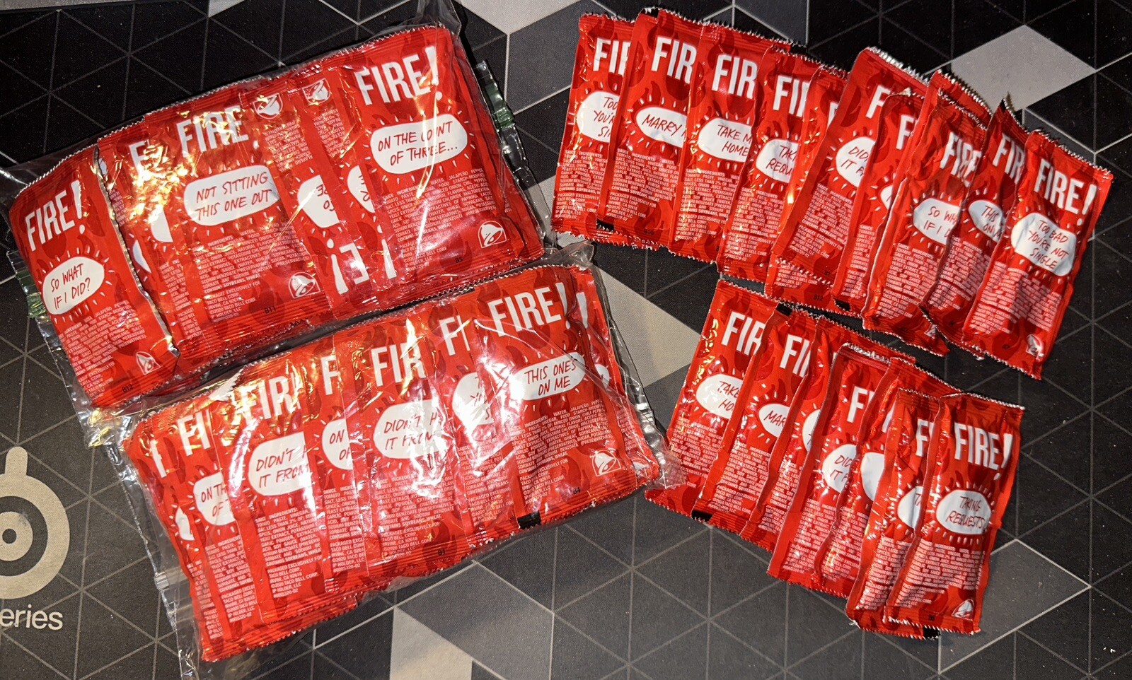65 Taco Bell FIRE 🔥 Sauce Packets. New And Sealed! 50 + 15 | eBay