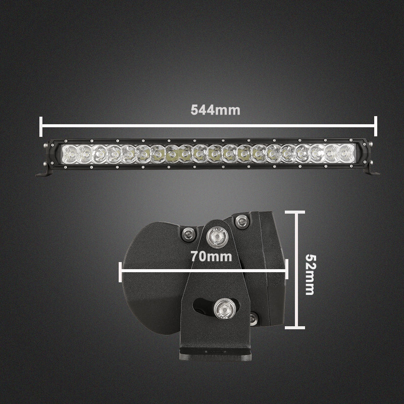 New 22"inch LED Light Bar 9" Round Driving Lights Spotlight Spot ...