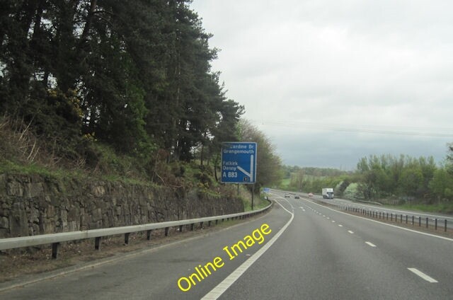 Photo 6x4 Slip road at junction 1 M876 Bonnybridge c2012 | eBay