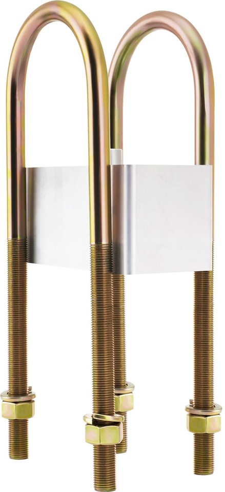 Universal 4" Drop with U-Bolts & Hardware Leaf Spring Lowering Block ...
