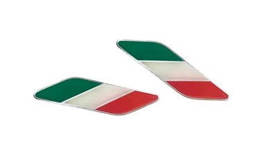 Front Fender Wing Badge Set Italian Flag for Fiat 500 500C 500X ...