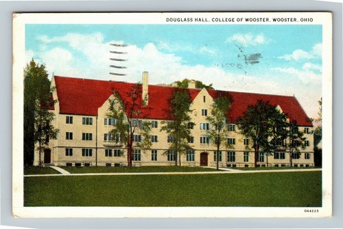 Wooster OH-Ohio, College Wooster, Douglass Hall c1935 Vintage Postcard ...