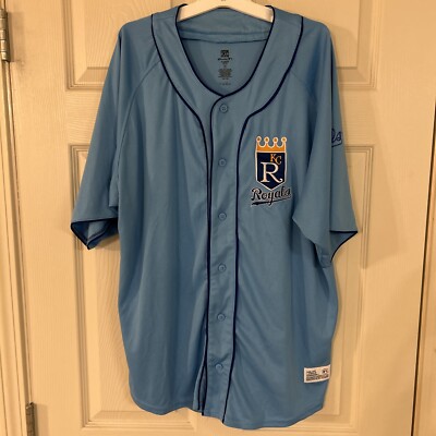 Cooperstown Collection KANSAS CITY ROYALS Powder Blue Mens MLB Jersey ...