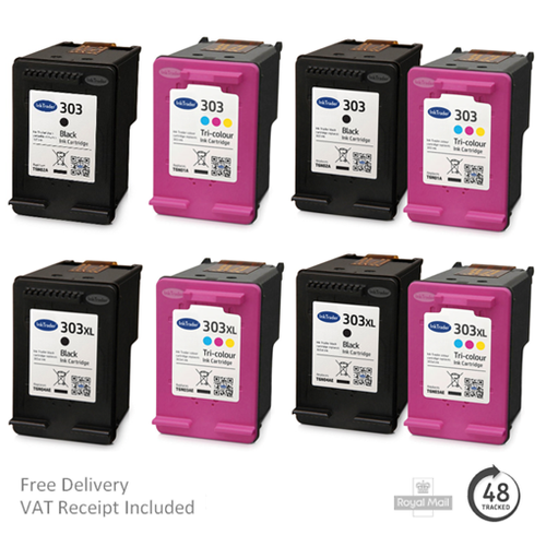 Remanufactured HP 303 & 303XL Ink Cartridges For HP Envy 7130/7134 ...