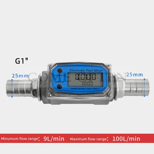 Aluminum Alloy 6par Digital Display Flow meter K24 Methanol Diesel ...