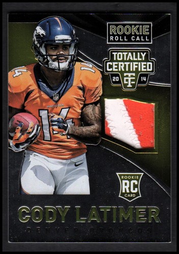 2014 Totally Certified Rookie Roll Call Jersey Prime Gold #RCCCL Cody ...