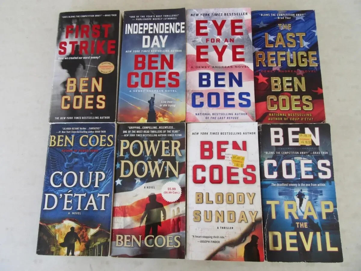 Complete Set Series - Set of 9 Dewey Andreas books by Ben Coes Power ...