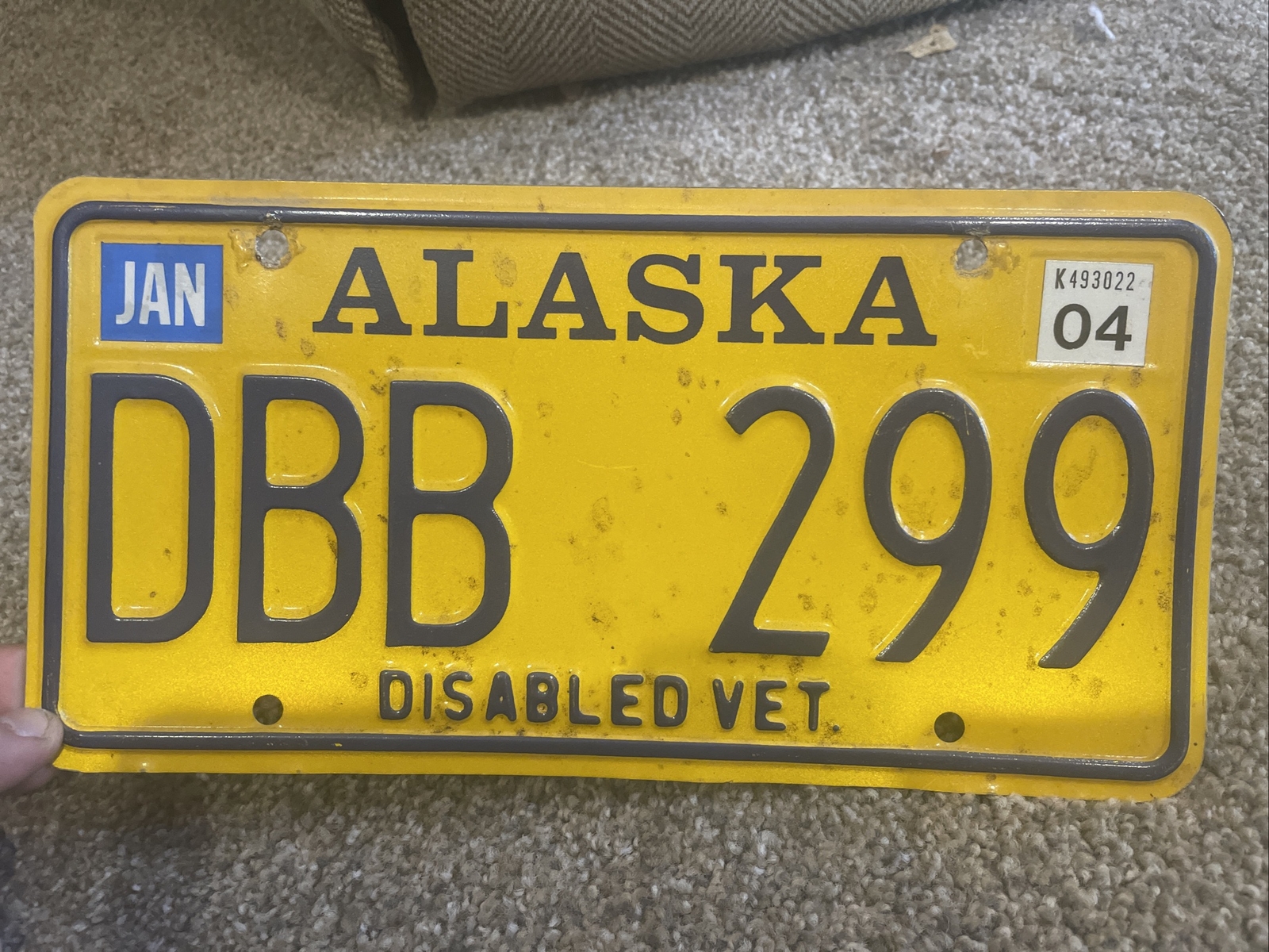 Alaska Disabled Veteran License Plate Tag AK VET | eBay