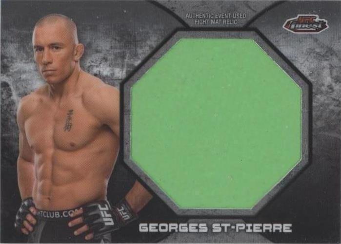 2013 Topps Finest UFC - Fight Mat Jumbo Relic Georges St-Pierre #FFM-GS ...
