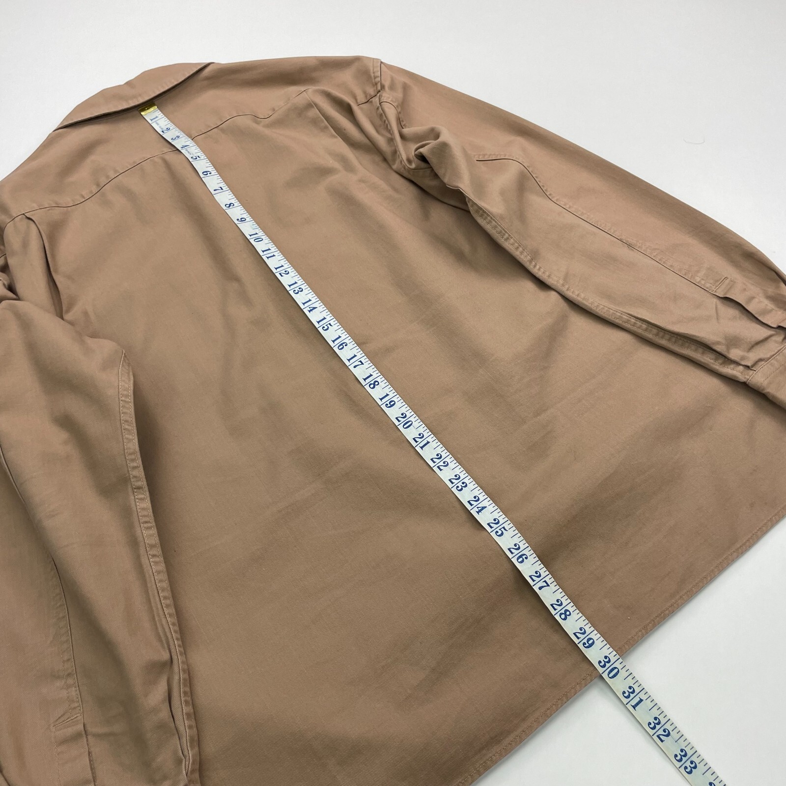 Uniqlo x JW Anderson Overshirt Men's XL Beige Oversized Twill Work ...