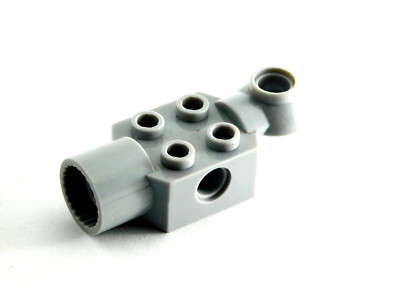 5 LEGO Technic Light Grey Brick 2x2 w/ Horizontal Hinge & Socket 47454 ...