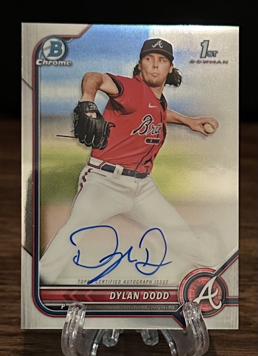2022 Bowman 1st Chrome Dylan Dodd On Card Autograph Auto #CPA-DD ...