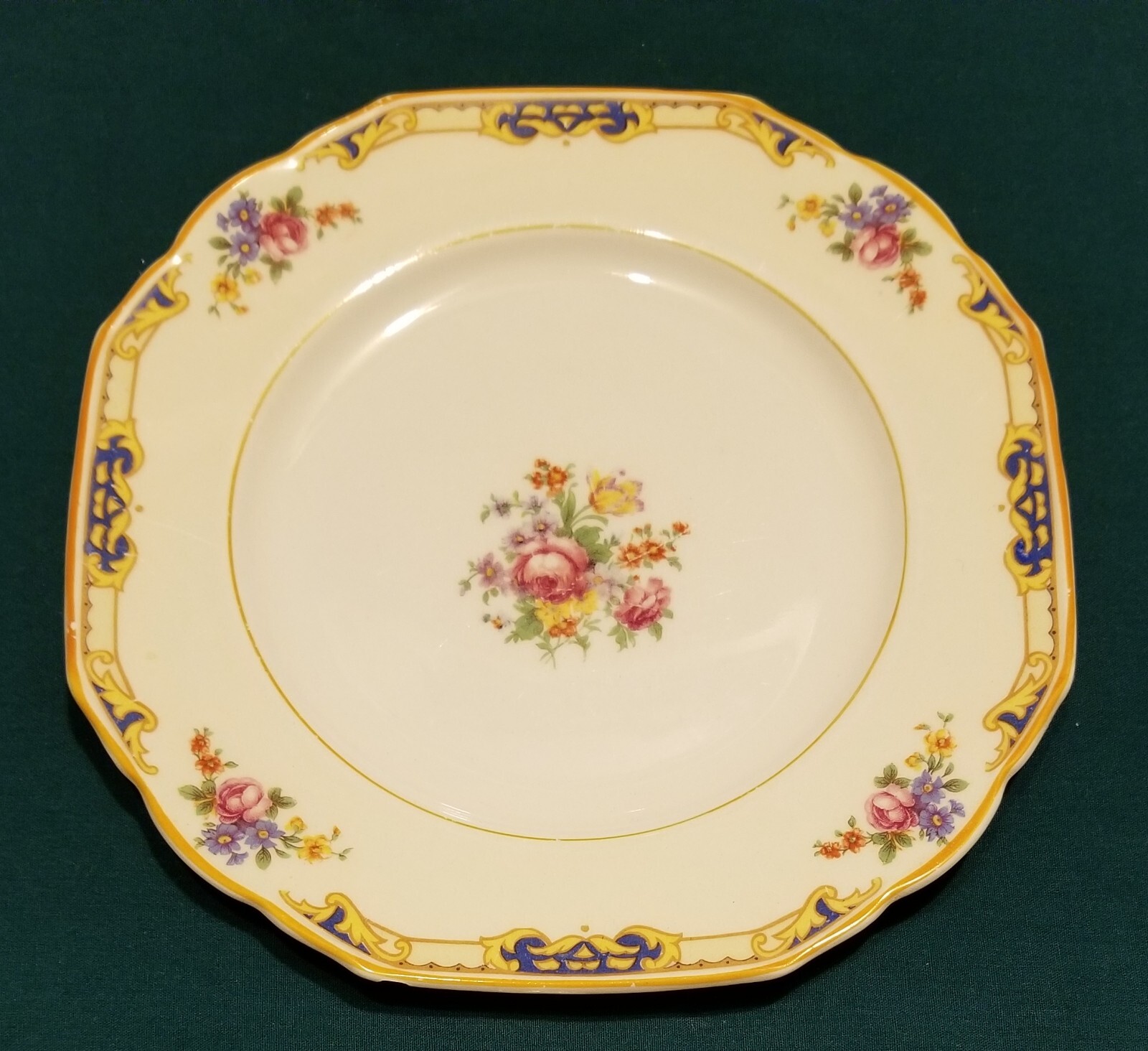 Antique 1928 W.H. GRINDLEY WINDSOR IVORY ENGLAND Large Plate lp1 REG ...