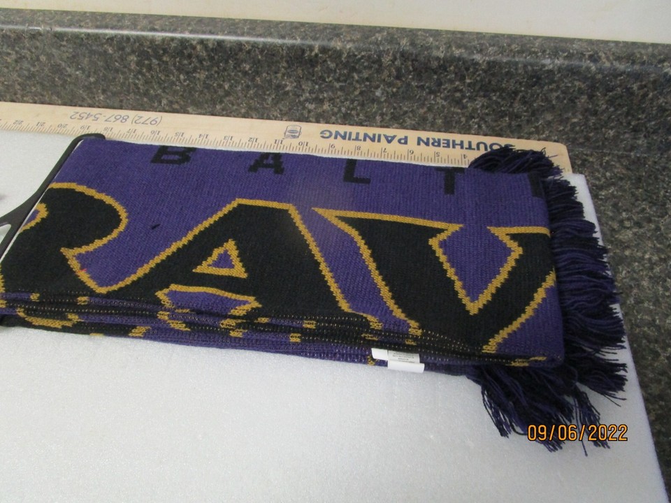 NWT NFL Baltimore Raven Scarf - Forever Collectibles EUC - NEW | eBay