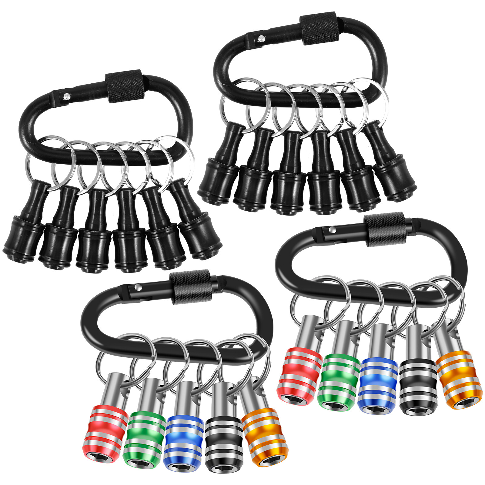 22X 1/4" Hex Shank Screwdriver Bit Holder Keychain 500g for Screwdriver ...