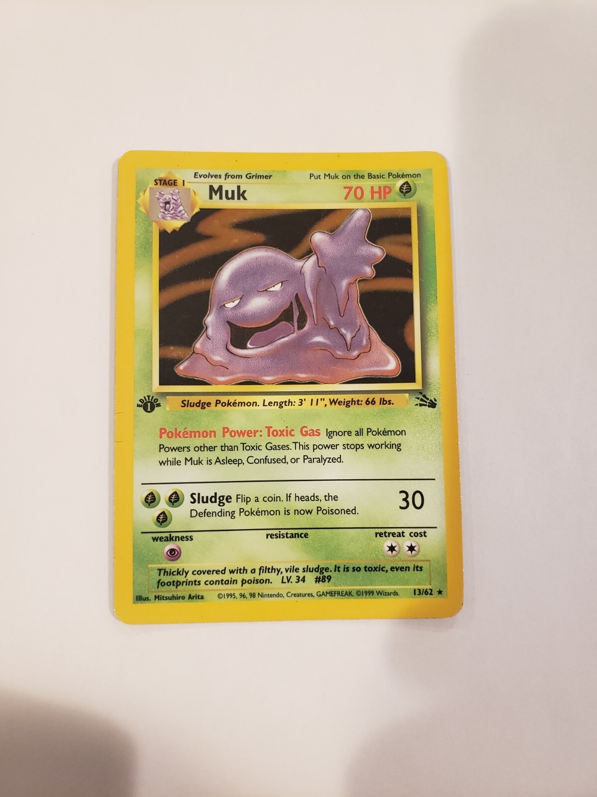 Pokémon TCG Muk Fossil 13 Holo 1st Edition Holo Rare | eBay