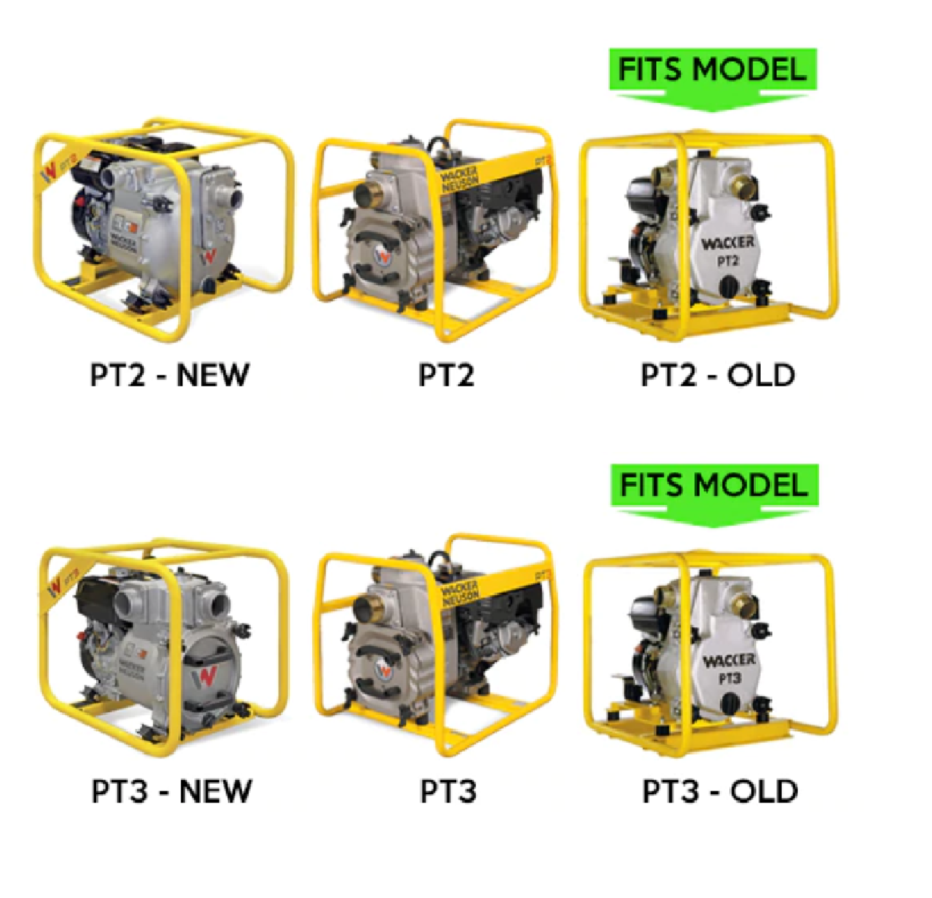 Wacker Neuson PT2, PT3, & PT3A Mechanical Seal for Old Style w/Bolt-On ...